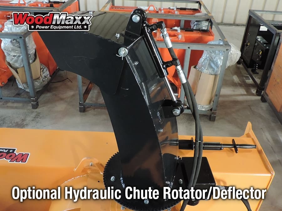 72" Snow Blower, Tractor Snow Blower, Hydraulic Chute Rotation - WoodMaxx